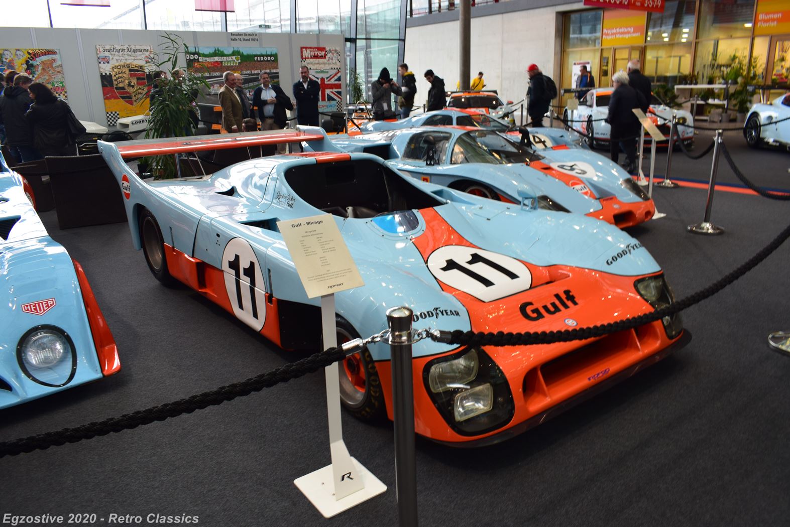 20 iconic racing legends in Gulf livery at Retro Classics - Egzostive